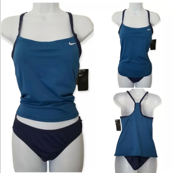 Nike | Swim | Nike Womens 2piece Racerback Tankini Swimsuit Set ...